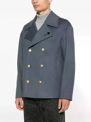 LARDINI Double-breasted Blazer With Gold-tone Buttons