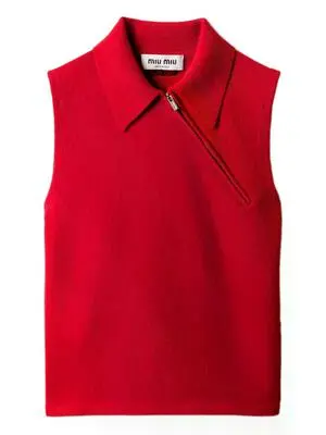 Miu Miu Collared Vests For Women