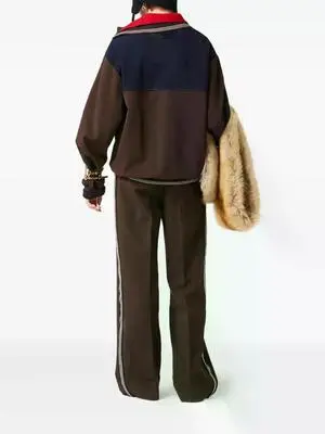 Miu Miu Polo-neck Zipped Sweatshirt