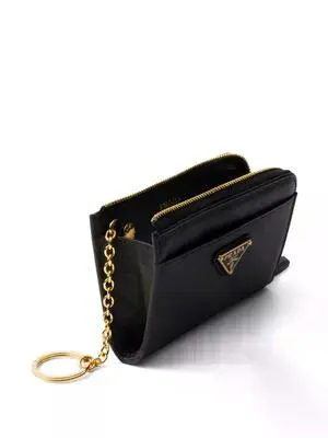 Prada Saffiano Leather Keychain - Black