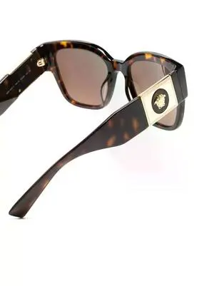 Versace Square-frame Sunglasses - Brown