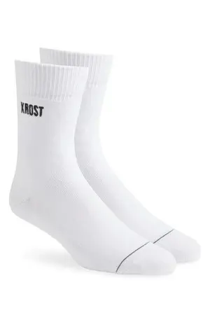KROST 2-pack Cotton Crew Socks - White