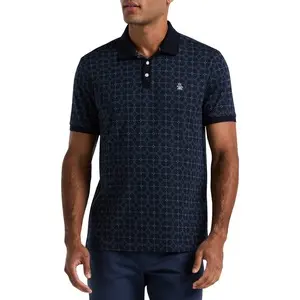 ORIGINAL PENGUIN Double Knit Cotton Jacquard Polo