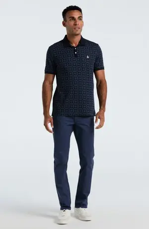 ORIGINAL PENGUIN Double Knit Cotton Jacquard Polo