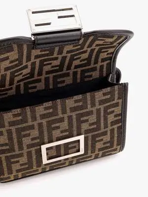 Fendi Baguette Double Jacquard Shoulder Bag