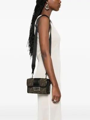 Fendi Baguette Double Jacquard Shoulder Bag