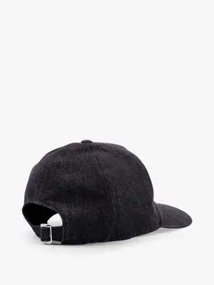 Fendi Denim Baseball Cap With Logo Embroidery