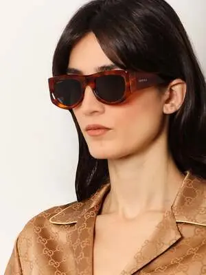 Gucci Acetate Rectangle Sunglasses