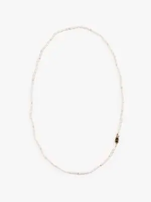 Valentino Garavani Metal And Pearl Necklace - White