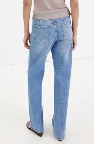 Mango Danila High-waist Wide-leg Jeans - Medium Blue