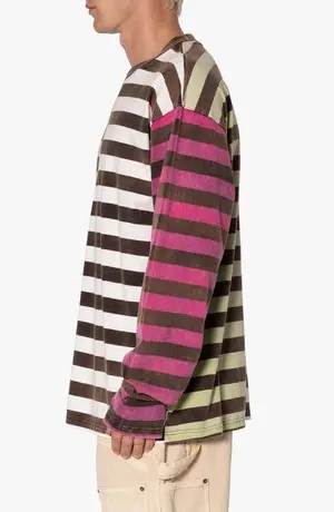 Mnml Stripe Long Sleeve Cotton T-shirt