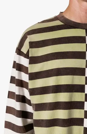 Mnml Stripe Long Sleeve Cotton T-shirt