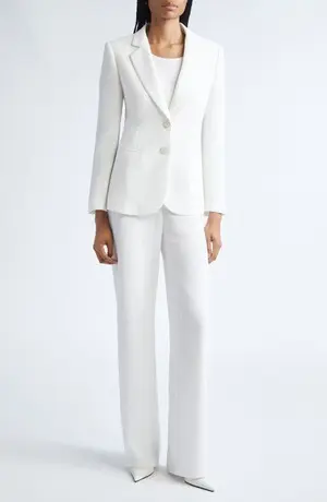 Emporio Armani Two-button Blazer - Solid White