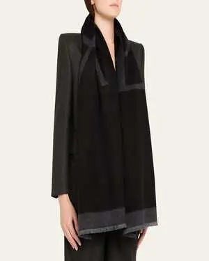 Saint Laurent Large Silk Scarf
