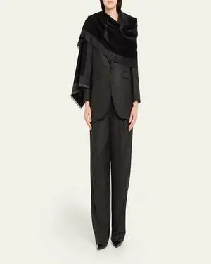 Saint Laurent Large Silk Scarf