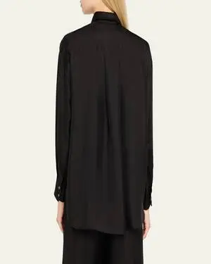 Zimmermann Relaxed Long-sleeve Tie Shirt