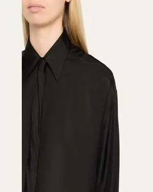 Zimmermann Relaxed Long-sleeve Tie Shirt