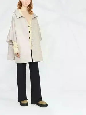Max Mara Monogram Jacquard Satin Coat