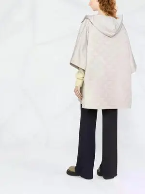 Max Mara Monogram Jacquard Satin Coat