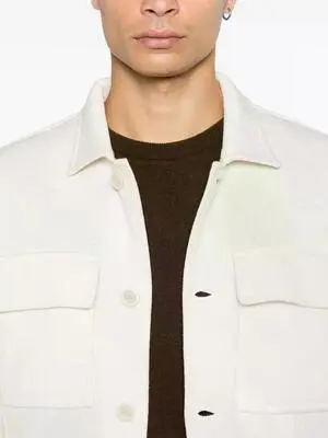 LARDINI Button-fastening Pocket Jacket - Neutrals