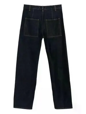 Tibi Cotton Straight Leg Jeans
