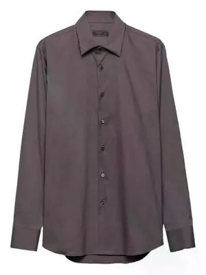 Prada Classic-collar Cotton Shirt