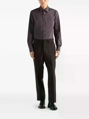 Prada Classic-collar Cotton Shirt