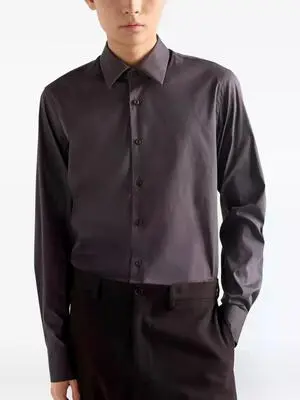 Prada Classic-collar Cotton Shirt