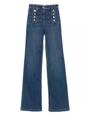 Elisabetta Franchi Button-detailed Jeans