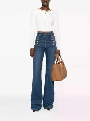 Elisabetta Franchi Button-detailed Jeans