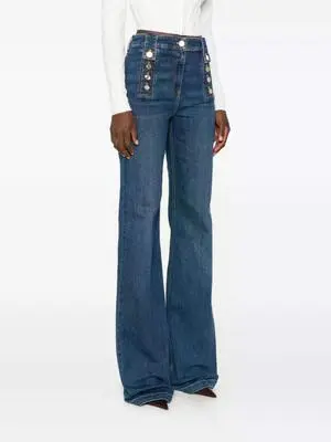 Elisabetta Franchi Button-detailed Jeans