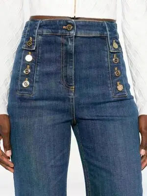 Elisabetta Franchi Button-detailed Jeans