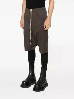 Rick Owens Drawstring Bermuda Shorts - Grey