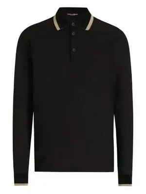Dolce & Gabbana Long Sleeve Polos For Men