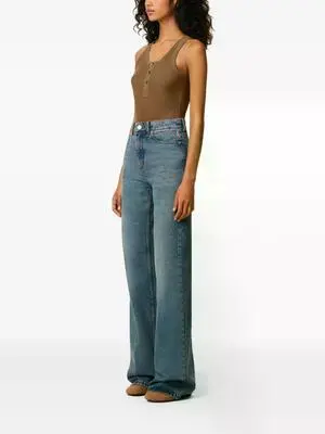 AMI Paris Buttoned Placket Tank Top