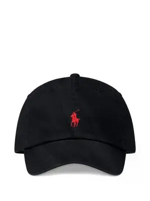 Polo Ralph Lauren Cotton Cap With Embroidered Logo - Black