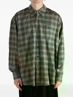 Our Legacy Flannel Check Shirt - Grey