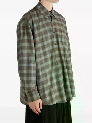 Our Legacy Flannel Check Shirt - Grey