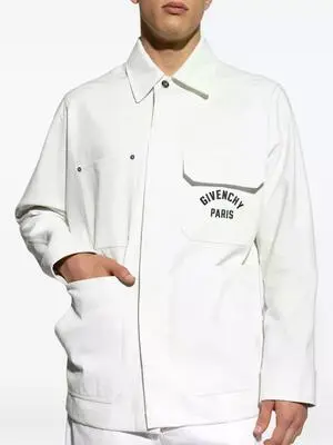 Givenchy Logo-embroidered Shirt Jacket