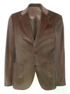 LARDINI Corduroy Single-breasted Blazer