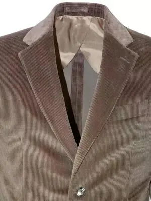 LARDINI Corduroy Single-breasted Blazer