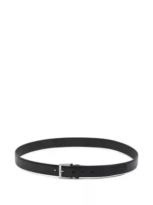 Saint Laurent Square Buckle Leather Belt - Black