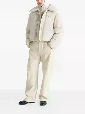 LEMAIRE Bubble-collar Puffer Jacket - Neutrals
