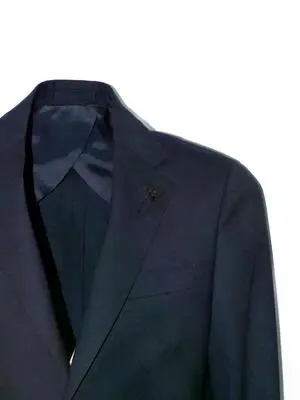 LARDINI Single-breasted Brooch Detail Blazer