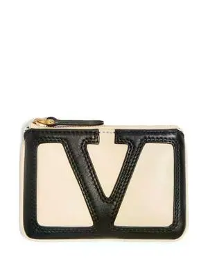 Valentino Garavani Logo-detail Wallet - Neutrals