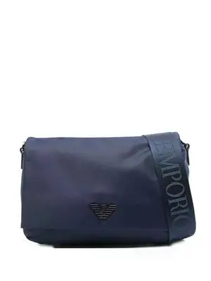 Emporio Armani Eagle-logo Messenger Bag - Blue