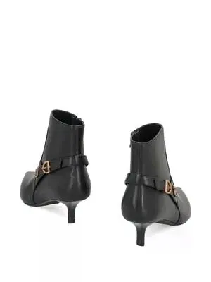 Pinko Buckle-detail Pointed-toe Boots