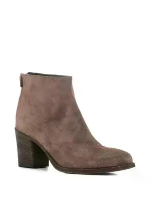 Officine Creative Zip-detail Block-heel Ankle Boots