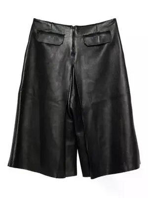 David Koma Leather Culottes