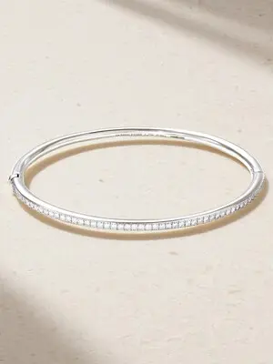 De Beers Db Classic Diamond Bangle - Gold